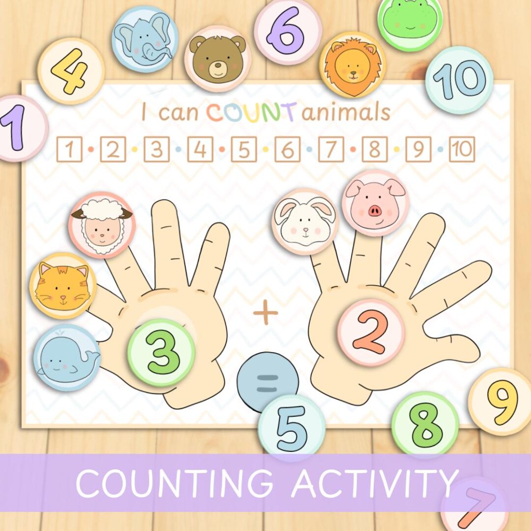 Montessori Counting Activity for Toddlers Homeschooling Resources Early ...