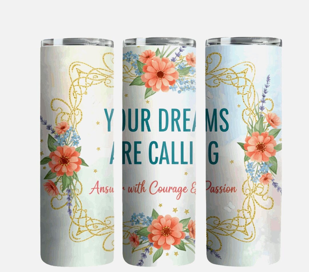 Floral Motivational Quote Design Set Soft Pastel Flowers Inspirational ...