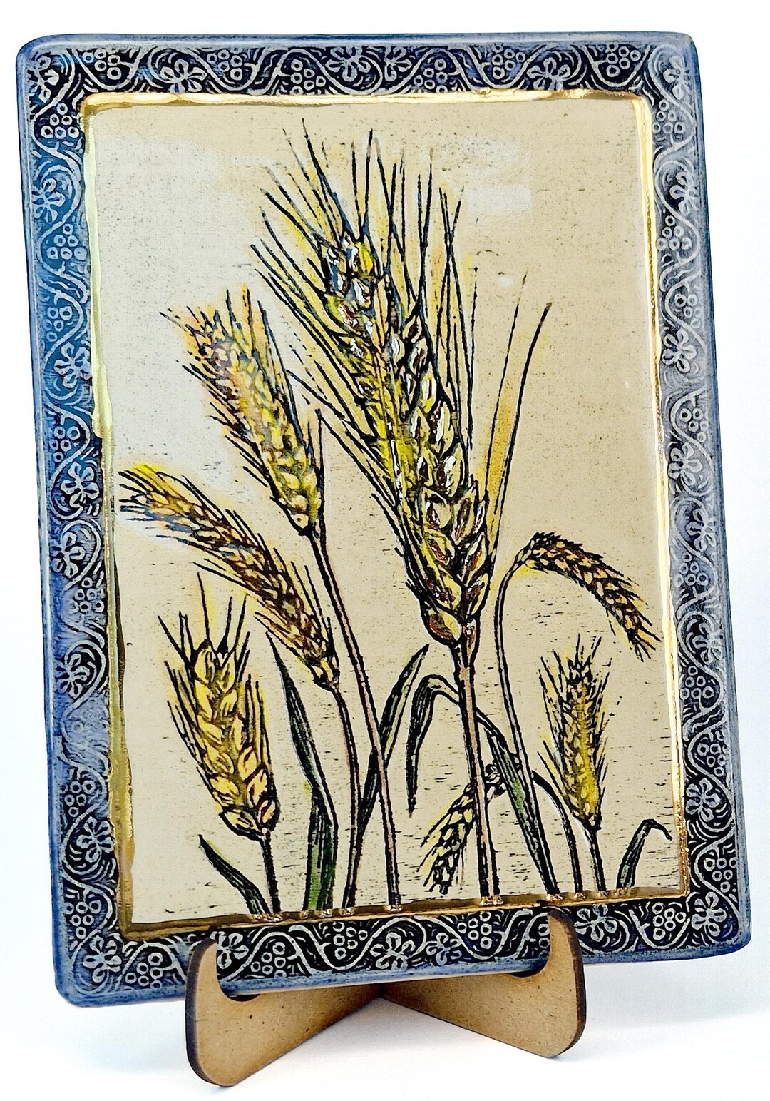 WHEAT - Handmade Ceramic Plaque - Etsy