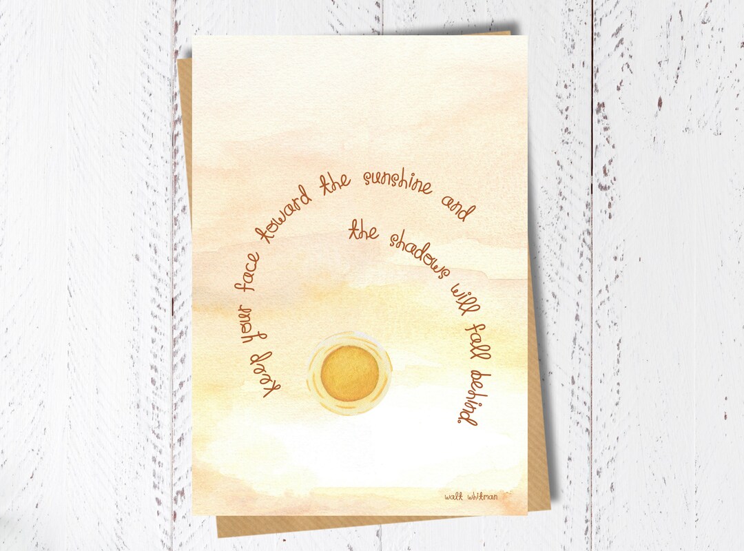 Printable Greeting Card, Encouraging Card, Empowering Card, Sunshine ...