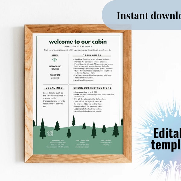 Cabin Rules - Etsy