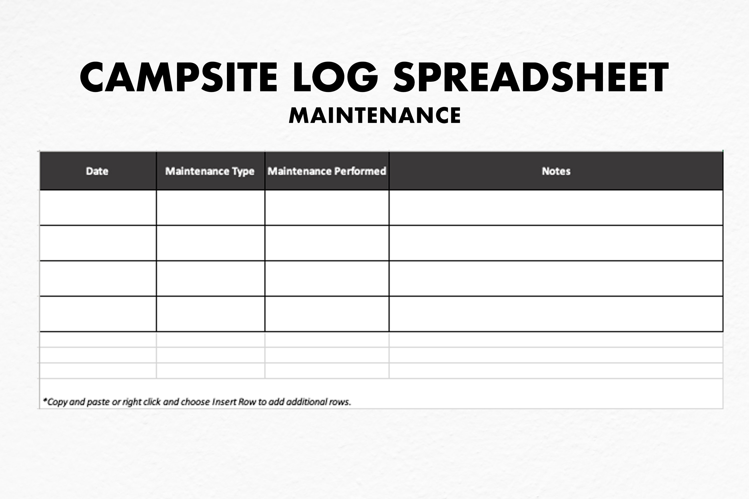 Camping Log, Camping Journal, RV Travel Journal, Campsite Log, Camping ...