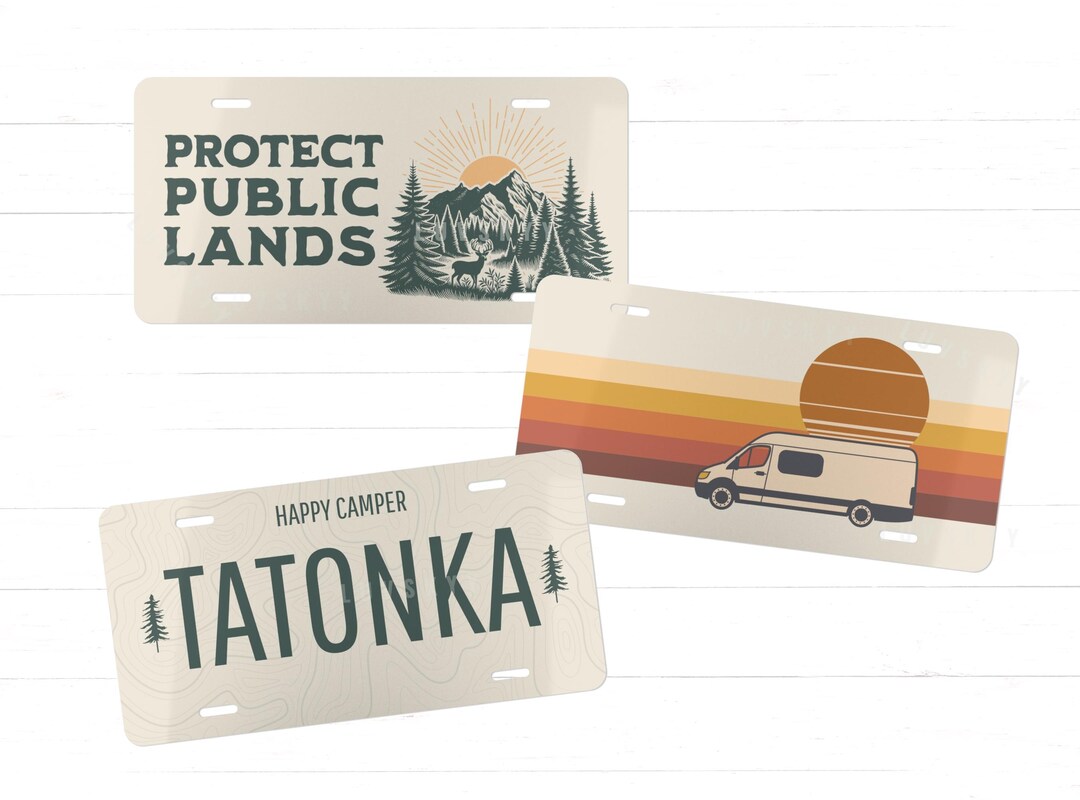 Nature Lover License Plate, Protect Our Parks Conservation Front Vanity ...