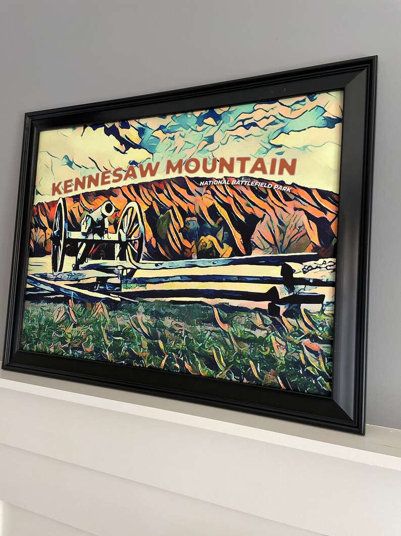 State Park Poster Georgia State Parks Print Mountain Wall - Etsy