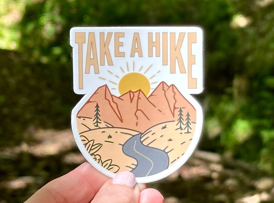 Adventures Sticker Take a Hike Sticker Hiking Gift Outdoors - Etsy