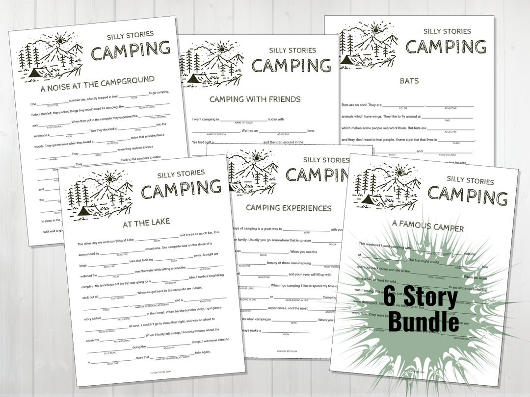 Printable Camping Game for Kids and Families, Camping Theme Classroom ...