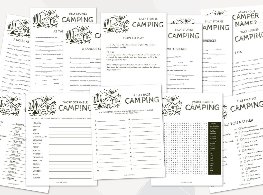 Camping Classroom Activity Pack, Campfire Story Starters for Kids ...