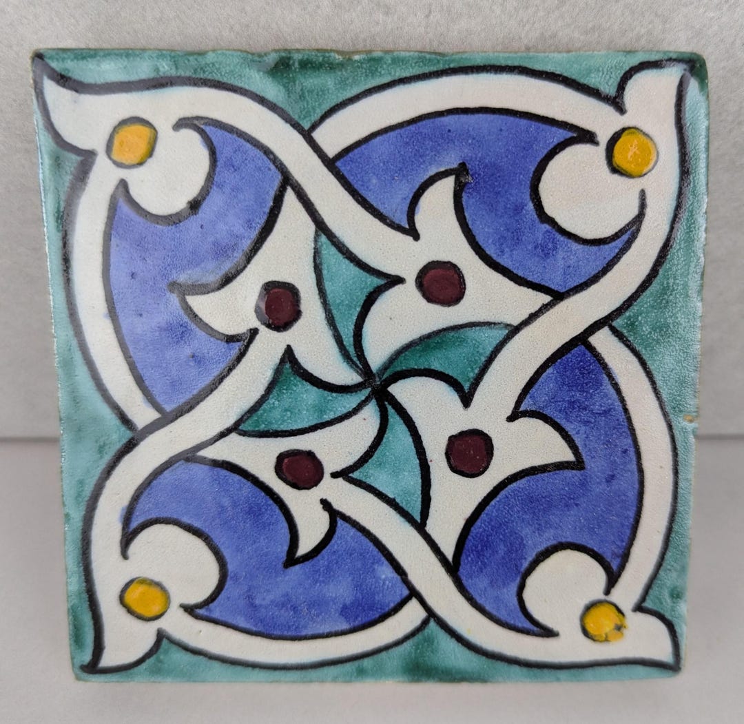 10 Traditional Zellige Beldi Tiles – Moroccan 4"x4" Tiles for Kitchen ...
