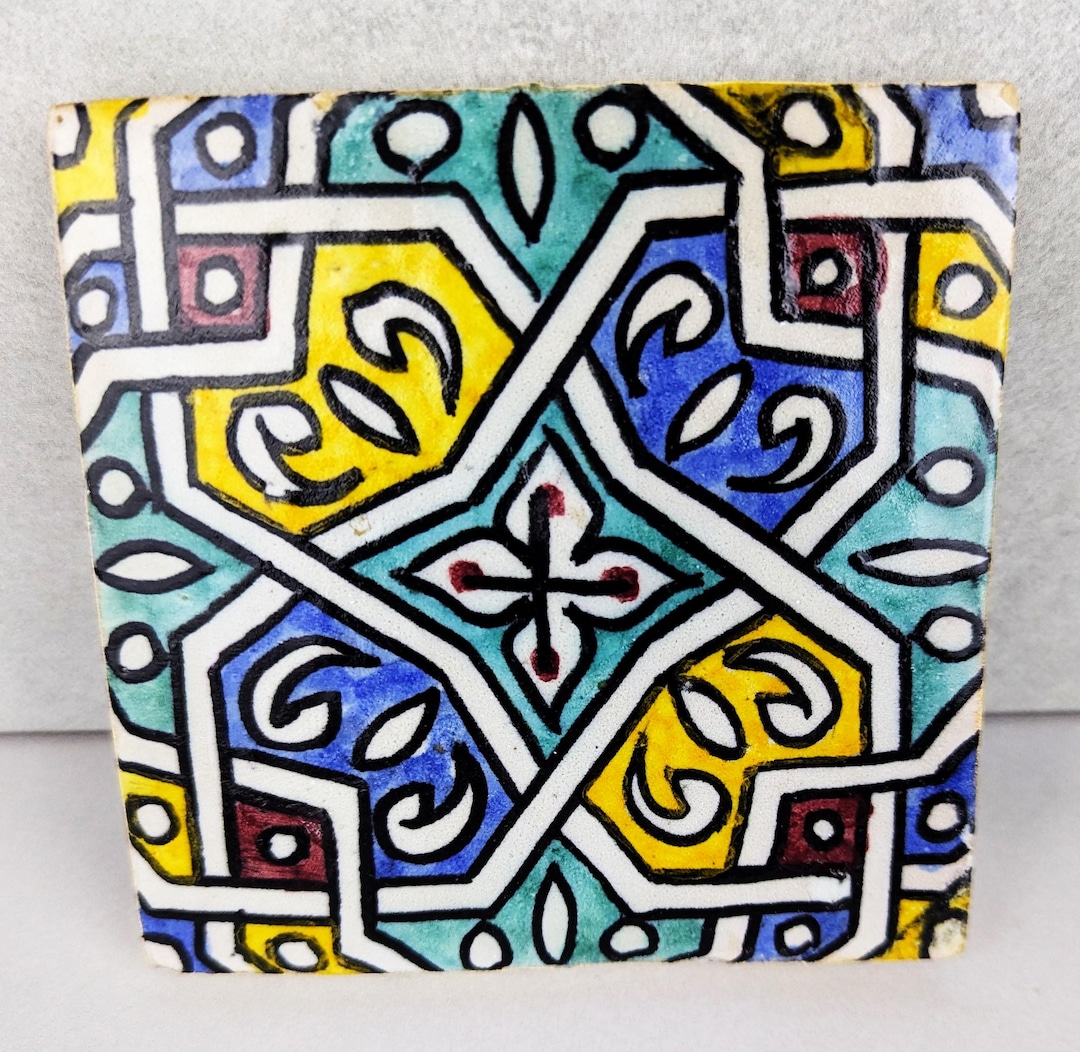 10 Traditional Zellige Beldi Tiles – Moroccan 4"x4" Tiles for Kitchen ...