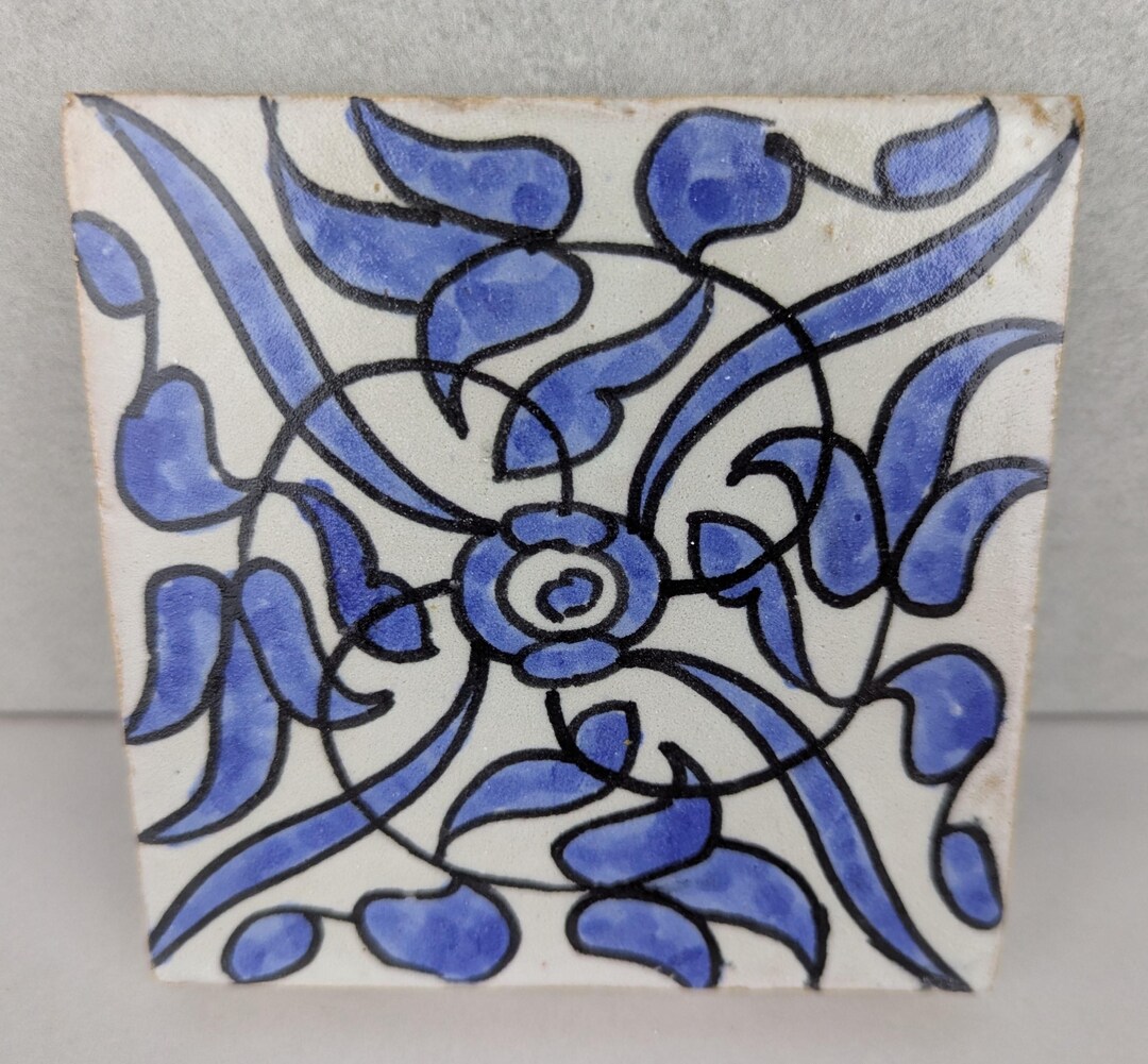 10 Moroccan Zellige Beldi Tiles – Handmade 4"x4" Tiles for Rustic ...
