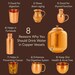 100% Pure Copper Cup 250ml - Ayurvedic Copper Tumbler - Yoga Water ...