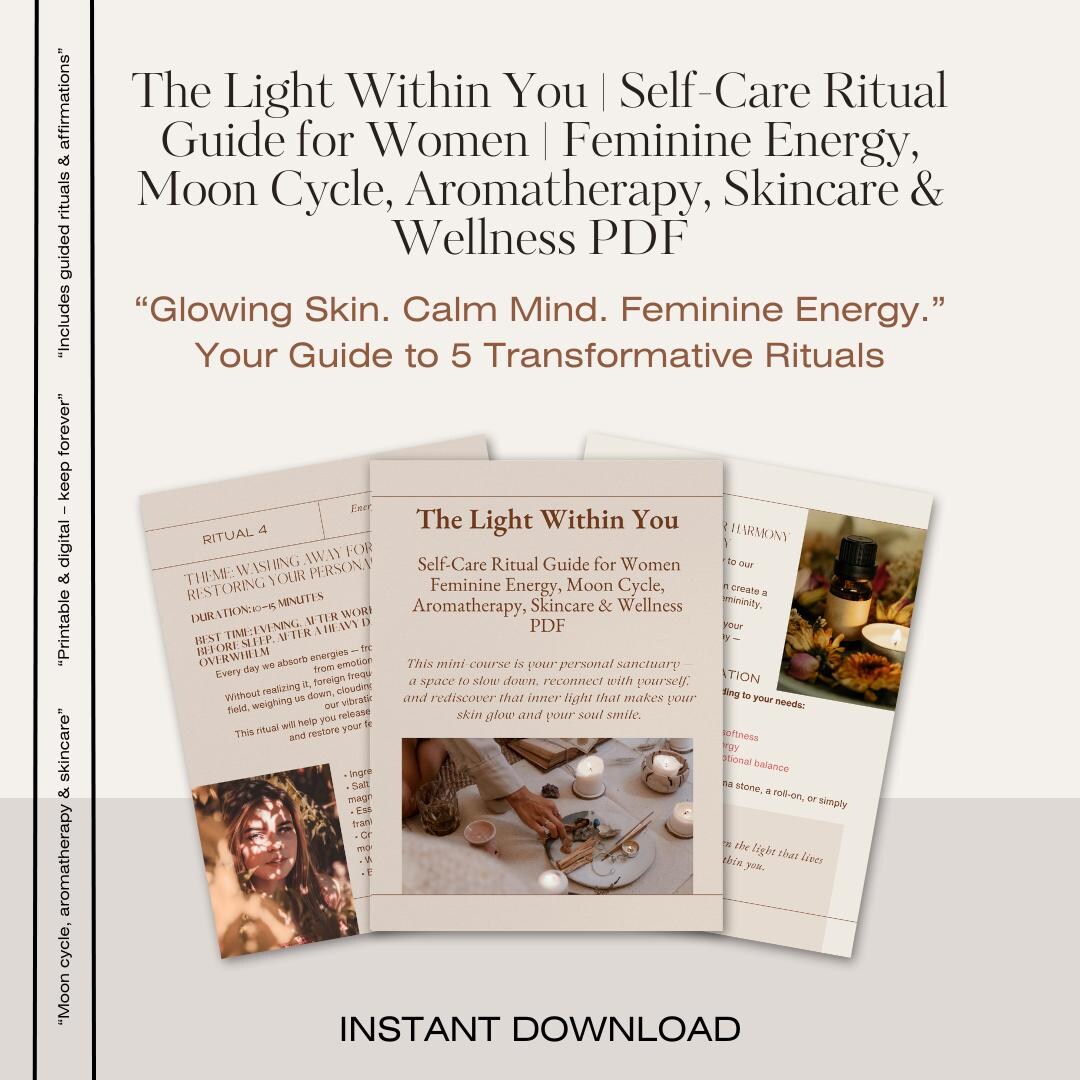 The Light Within You – Self-care Ritual Guide for Women | Feminine ...