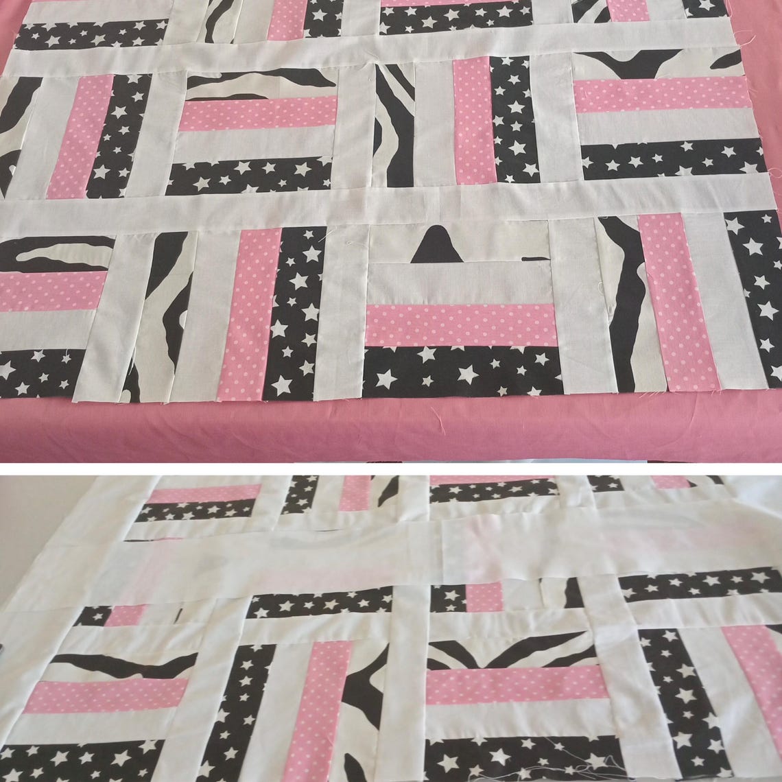 Jelly Roll Strip Pieced Quilt Pattern PDF | Easy Project | Baby to ...