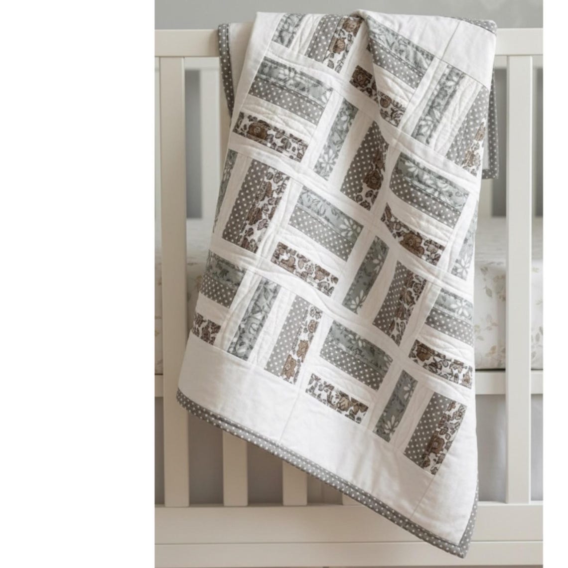 Jelly Roll Strip Pieced Quilt Pattern PDF | Easy Project | Baby to ...