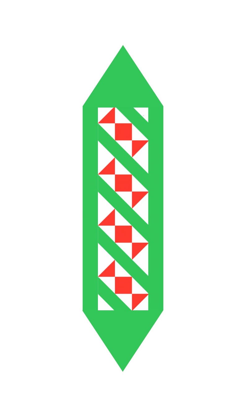 Twisted Pole Table Runner Quilt Pattern, Twisted Ribbon Beginner ...
