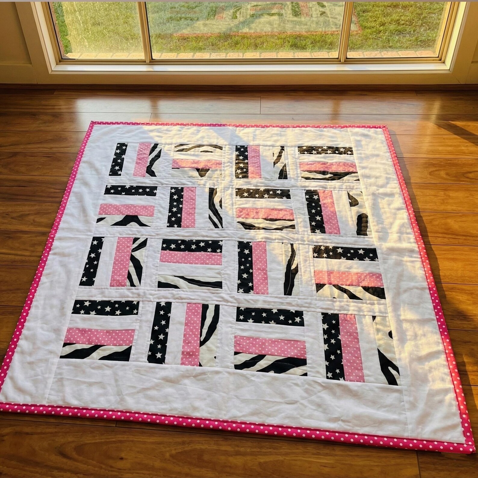 Jelly Roll Strip Pieced Quilt Pattern PDF | Easy Project | Baby to ...
