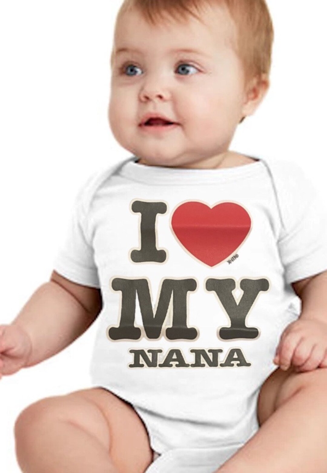 I Love My Nana. Cute Baby Onsie . Size Baby. Baby Shower Gift.funny ...