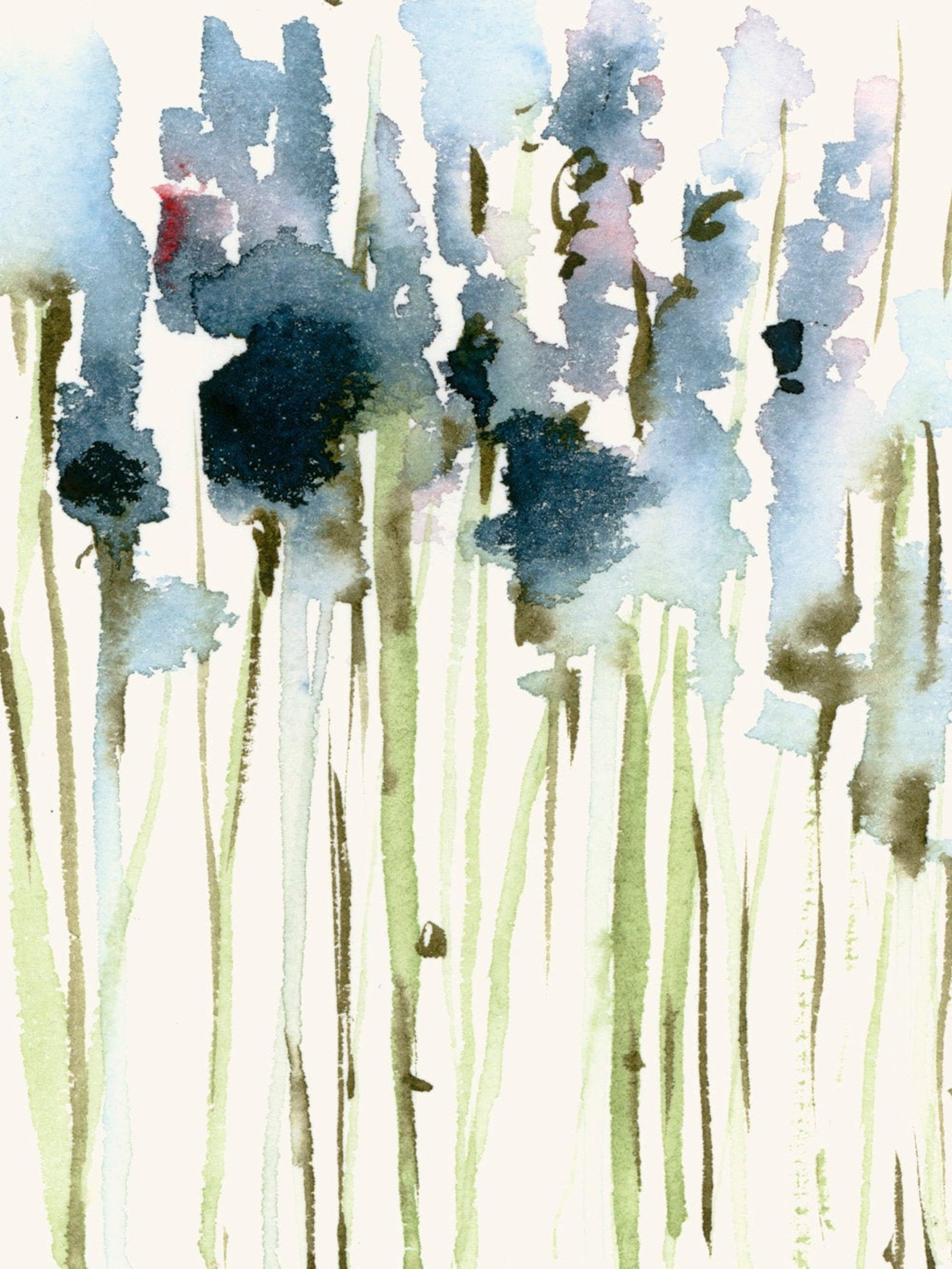 Lavender Fine Art Print from Original Watercolor | Etsy