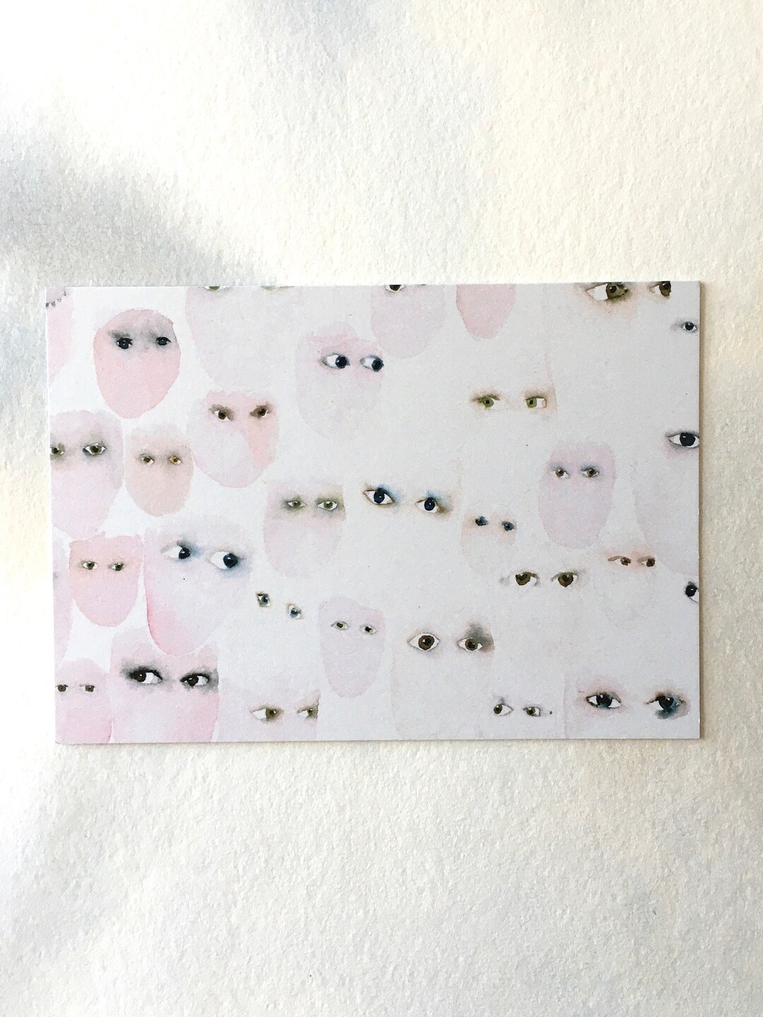 Postkarte Faces, Postcard Eyes, Set of Poscards, Sustainable Postcards ...