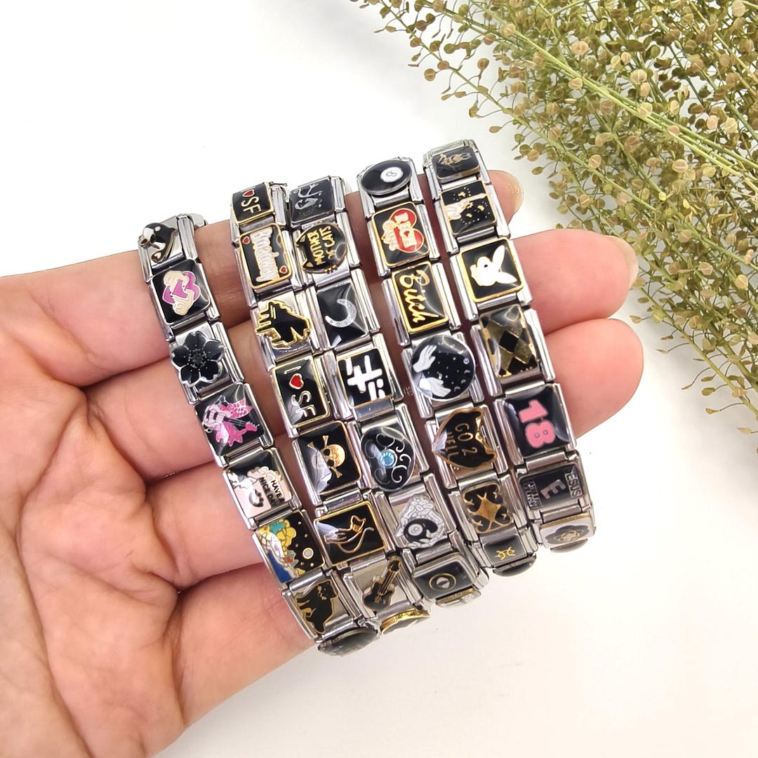 Silver Italian Charm Bracelet, Custom Italy Charms, Personalized ...