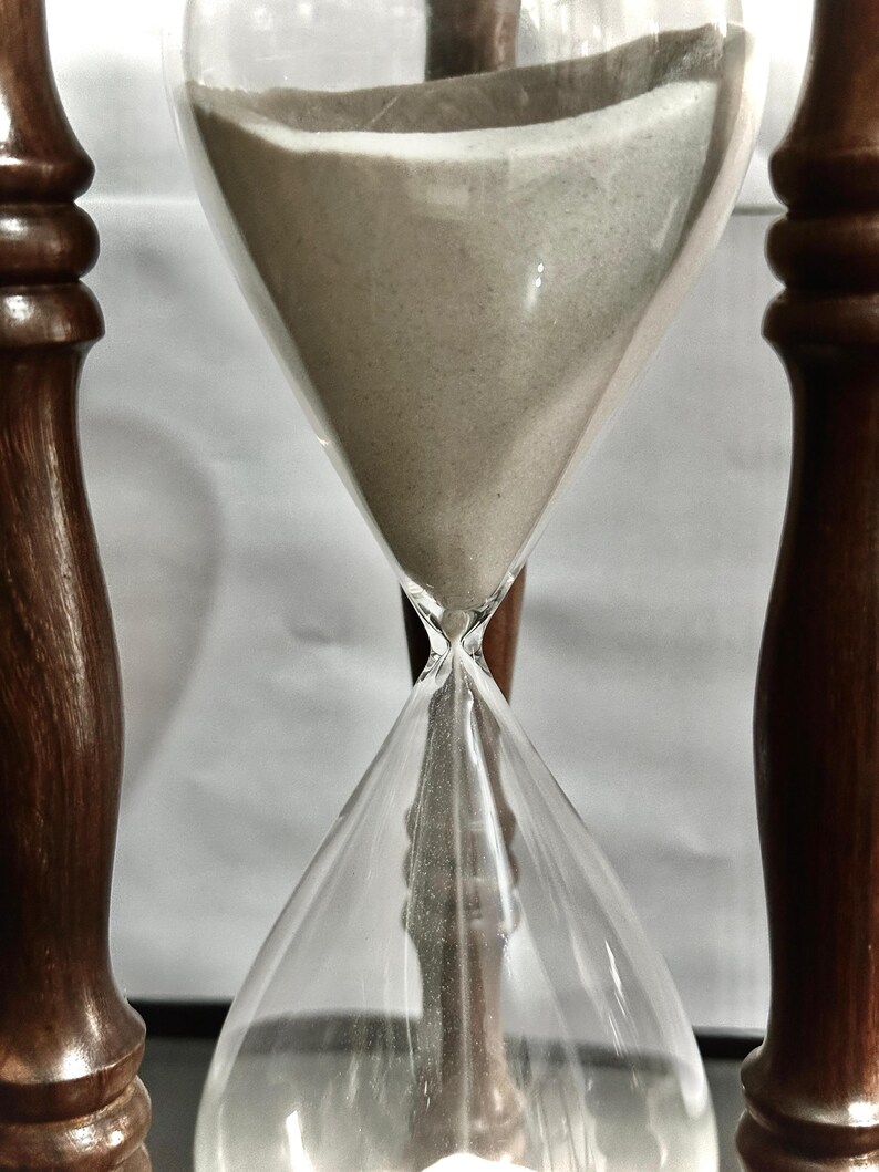 Buy Classic 30 Minute Sand Timer White Sand Hourglass With Rose Gold ...