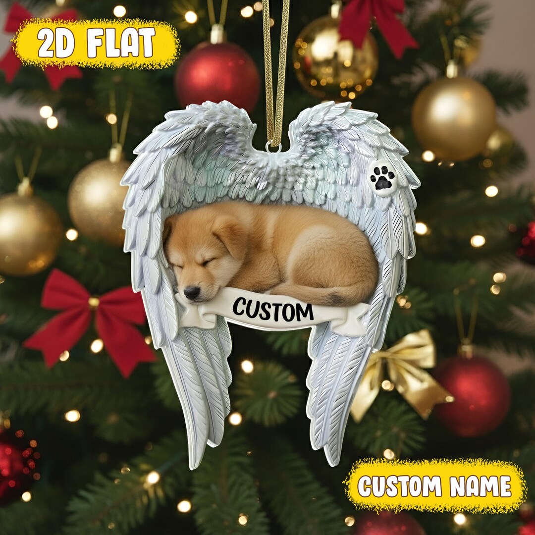 Personalized Chinook Angel Ornament 2025, Custom Flat 2D Acrylic Xmas ...