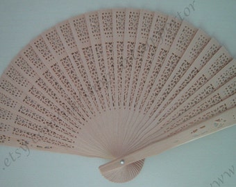 Wooden hand fan | Etsy