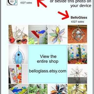 The Original Circle Glass Garden Decor©. Blue Purple and | Etsy