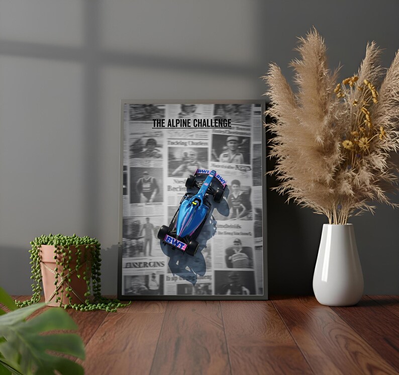 BWT Alpine F1 Team Formula 1 Poster : Modern Racing Car Art; (digital ...
