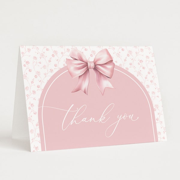 Fancy Thank You Card - Etsy