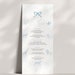 Blue Toile Safari-themed Menu, Elegant Baby Shower Menu, Vintage Safari ...