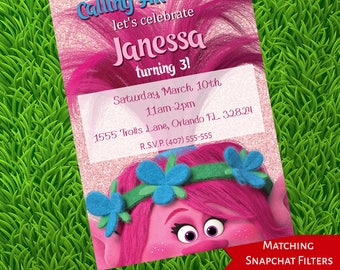 Poppy invitations | Etsy