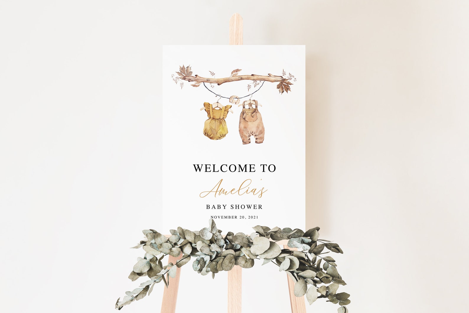 Editable Gender Neutral Welcome Sign Printable File Boho - Etsy