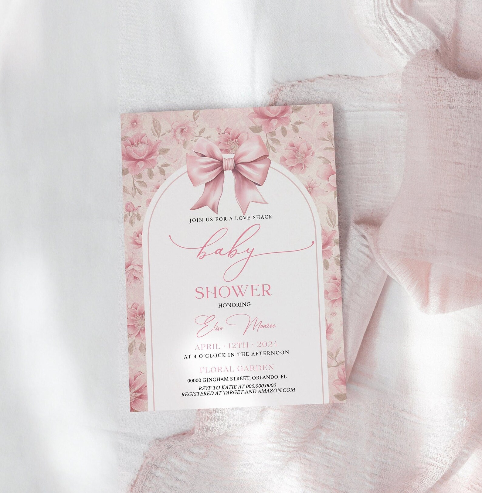 Love Shack Baby Shower Invite, Editable Instant Download Template - Etsy