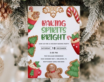 Christmas Baking Invitation - Etsy