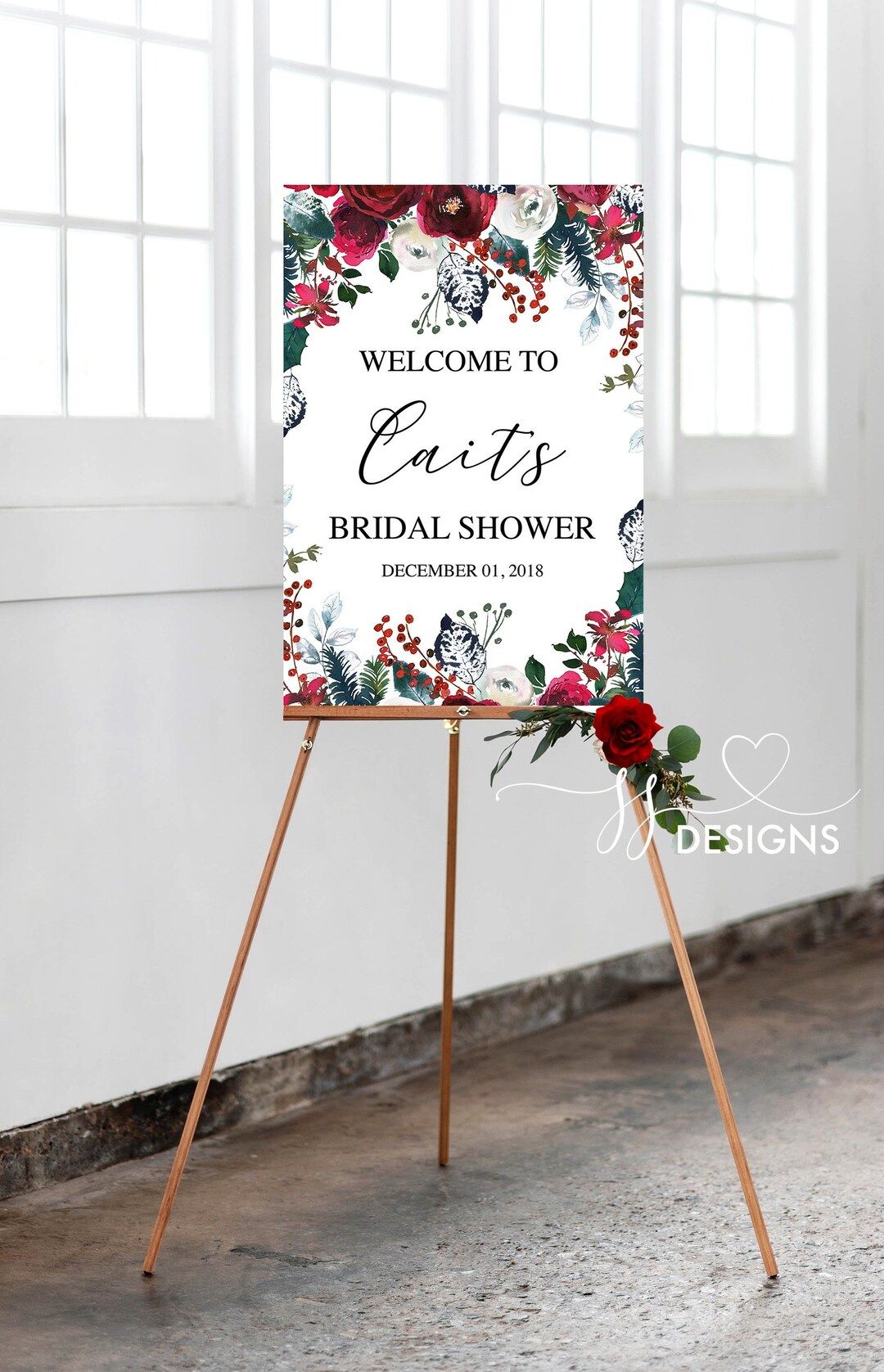 Christmas Party Large Printable Template, Holiday Party Sign, Large ...