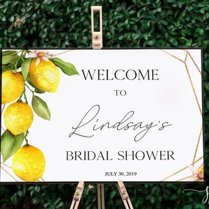 Main Squeeze Lemon-themed Welcome Sign: Perfect for Bridal & Baby ...
