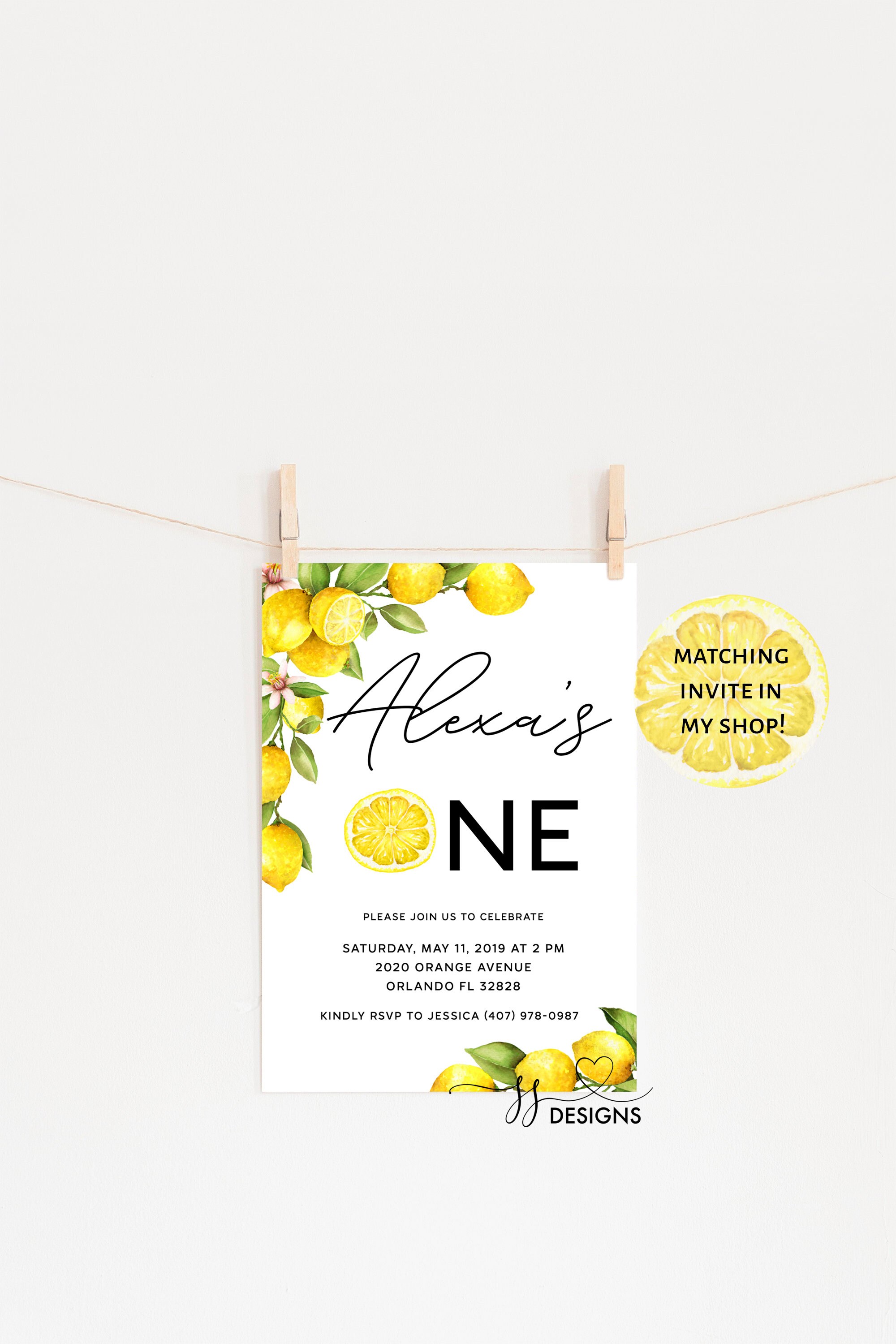 Lemon First Birthday Milestone Board - Editable & Printable Template - Etsy