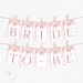 Floral 'bride to Be' Banner: Printable Bridal Shower Decor (instant ...