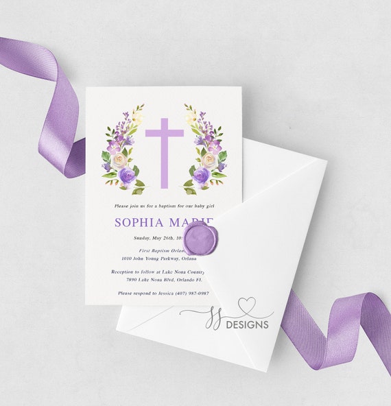 Purple Baptism Graphics