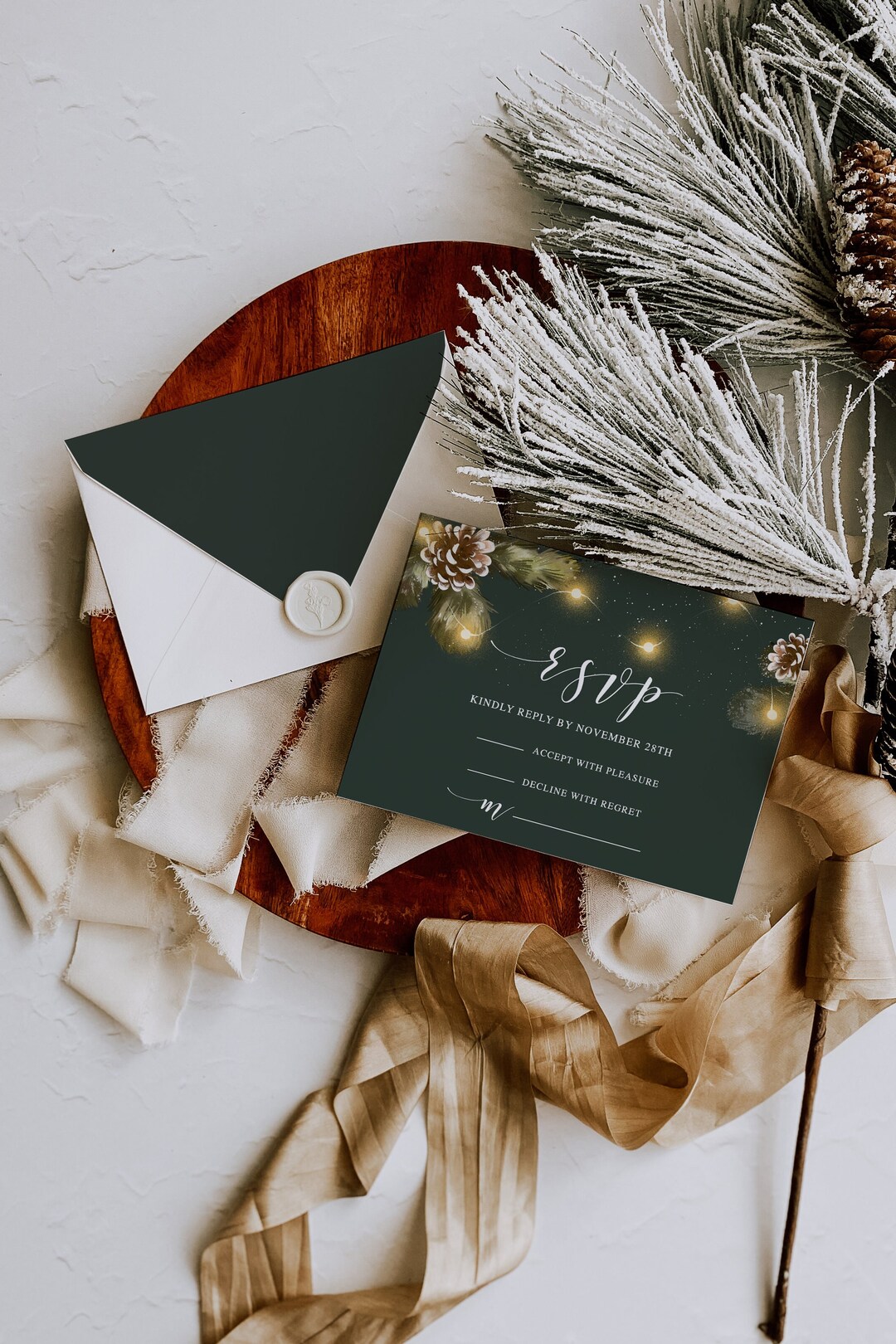 Christmas Party Rsvp Template, Editable Template, Instant Download ...