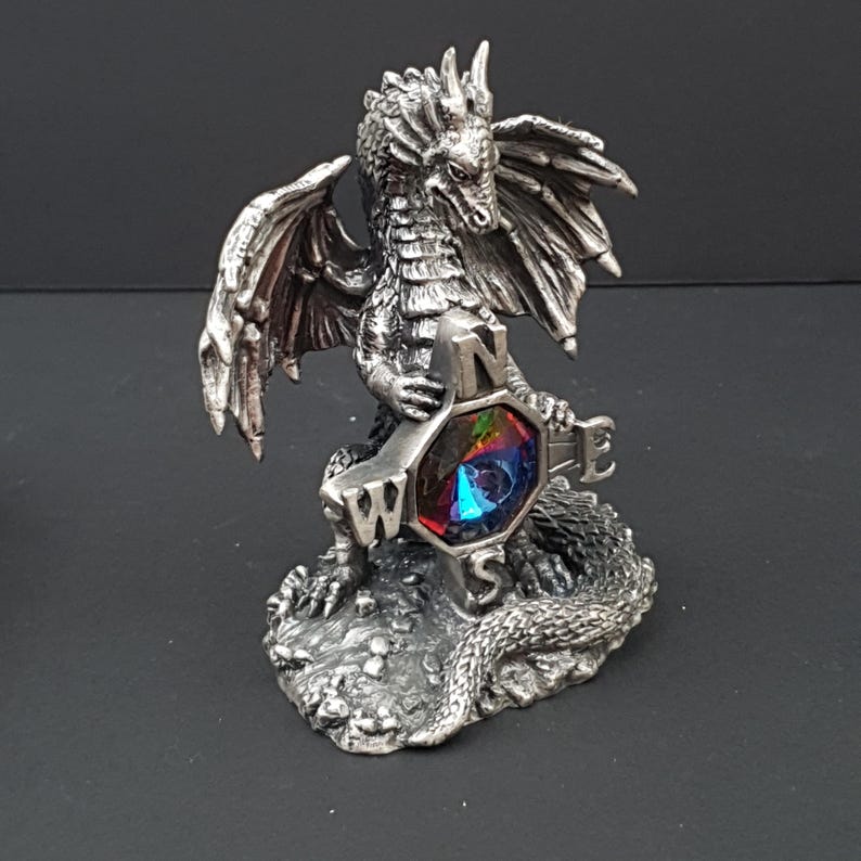 Myth & Magic Dragon of the Helm 3596 Tudor Mint Pewter Dragon Figurine ...