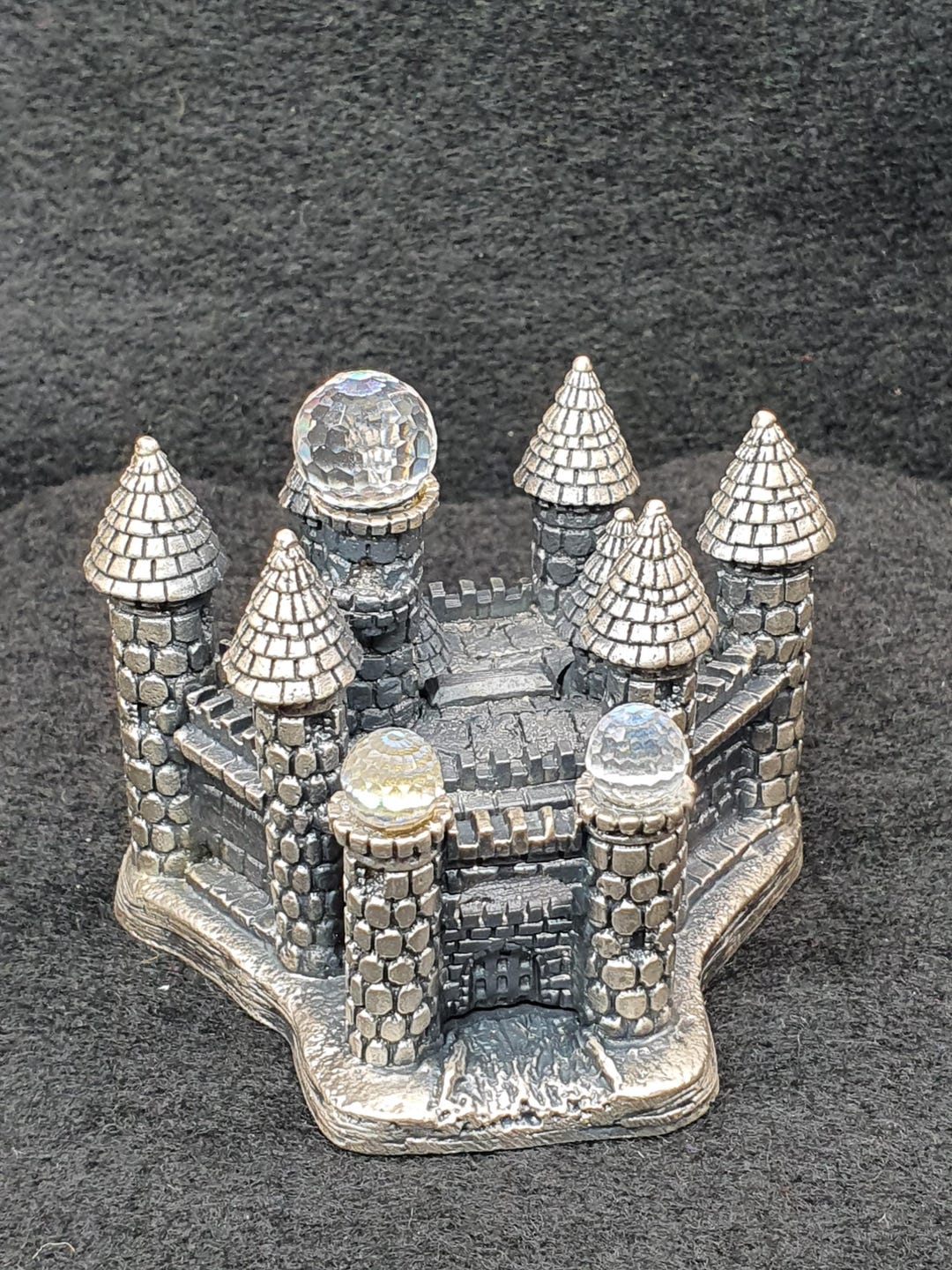Myth & Magic Camelot Pewter Castle Figurine, Fantasy Crystal Orb Tower ...