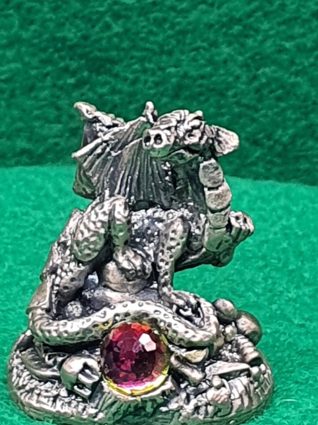 The Armoured Dragon 3564 WAPW Pewter Figurine With Red Jewel – Myth ...
