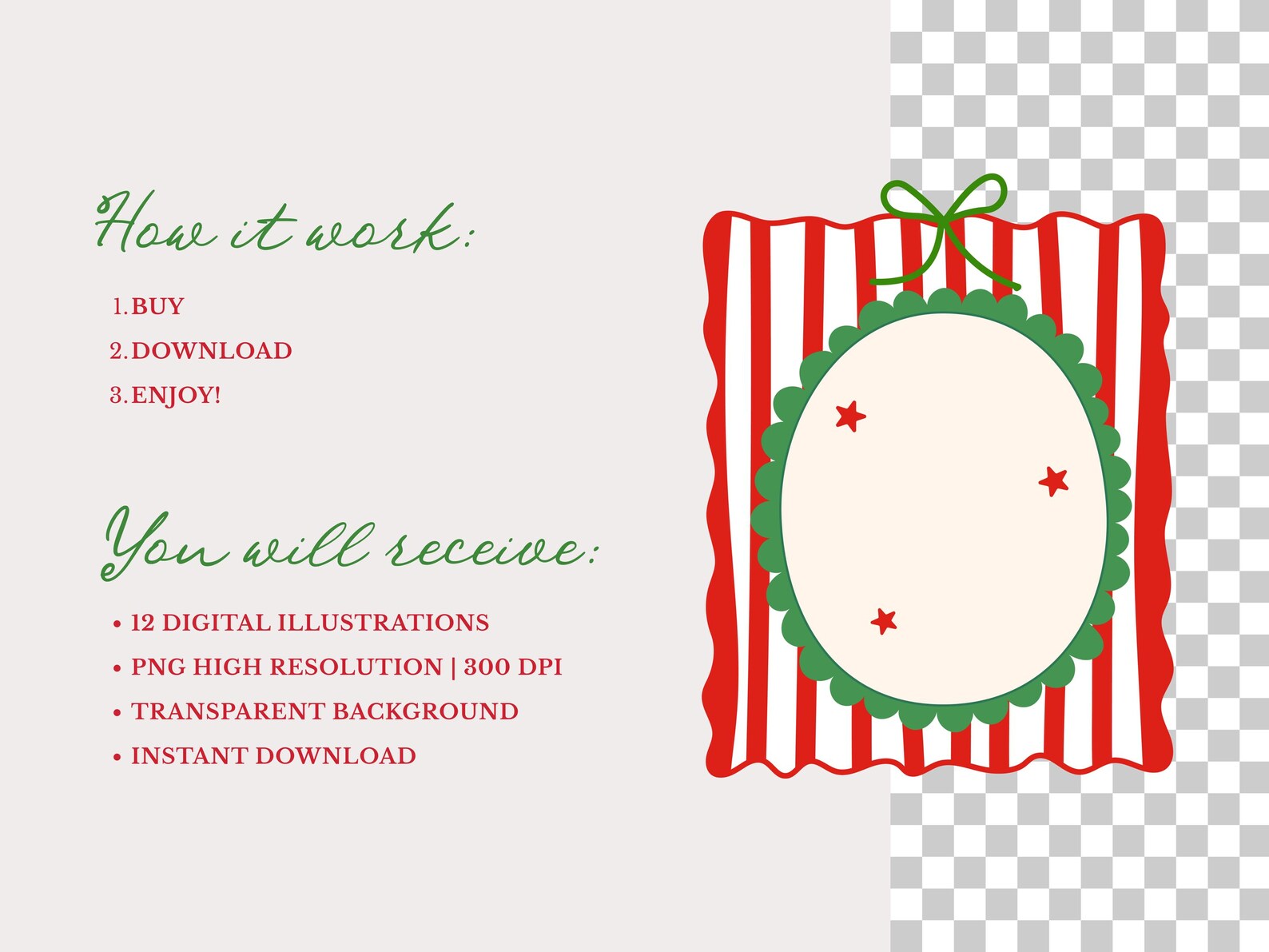 Christmas Frames and Borders Clipart, Playful Holiday Illustrations ...