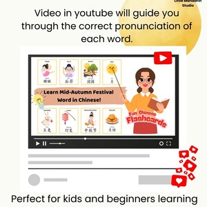 Mid-autumn Festival Chinese Learning Pack | Mooncake Flashcards ...