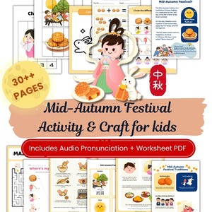 Mid-autumn Festival Chinese Learning Pack | Mooncake Flashcards ...