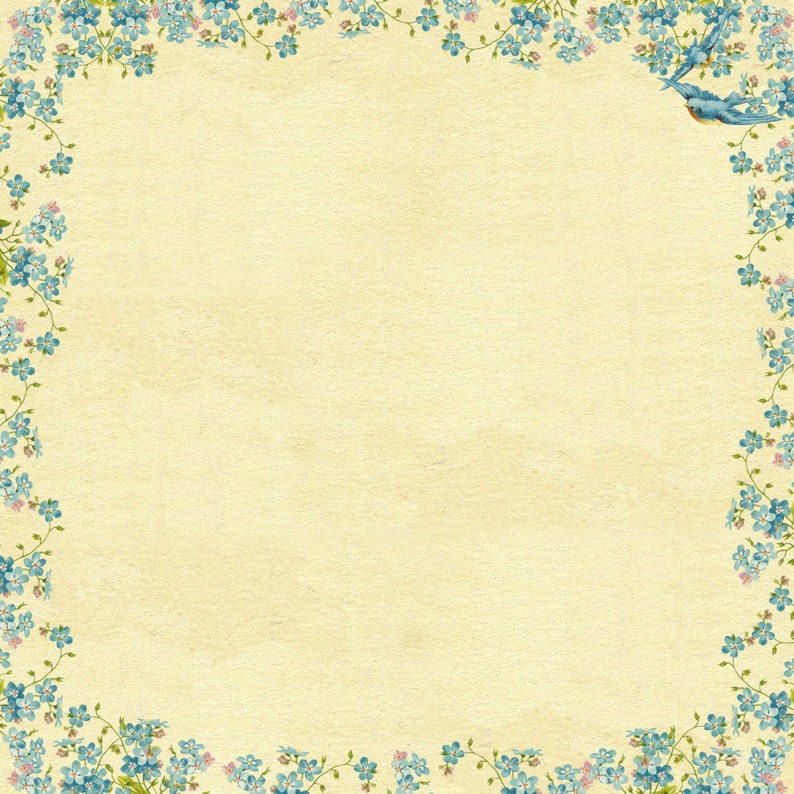 Forget Me Not Vintage Textured Paper Collection - Etsy