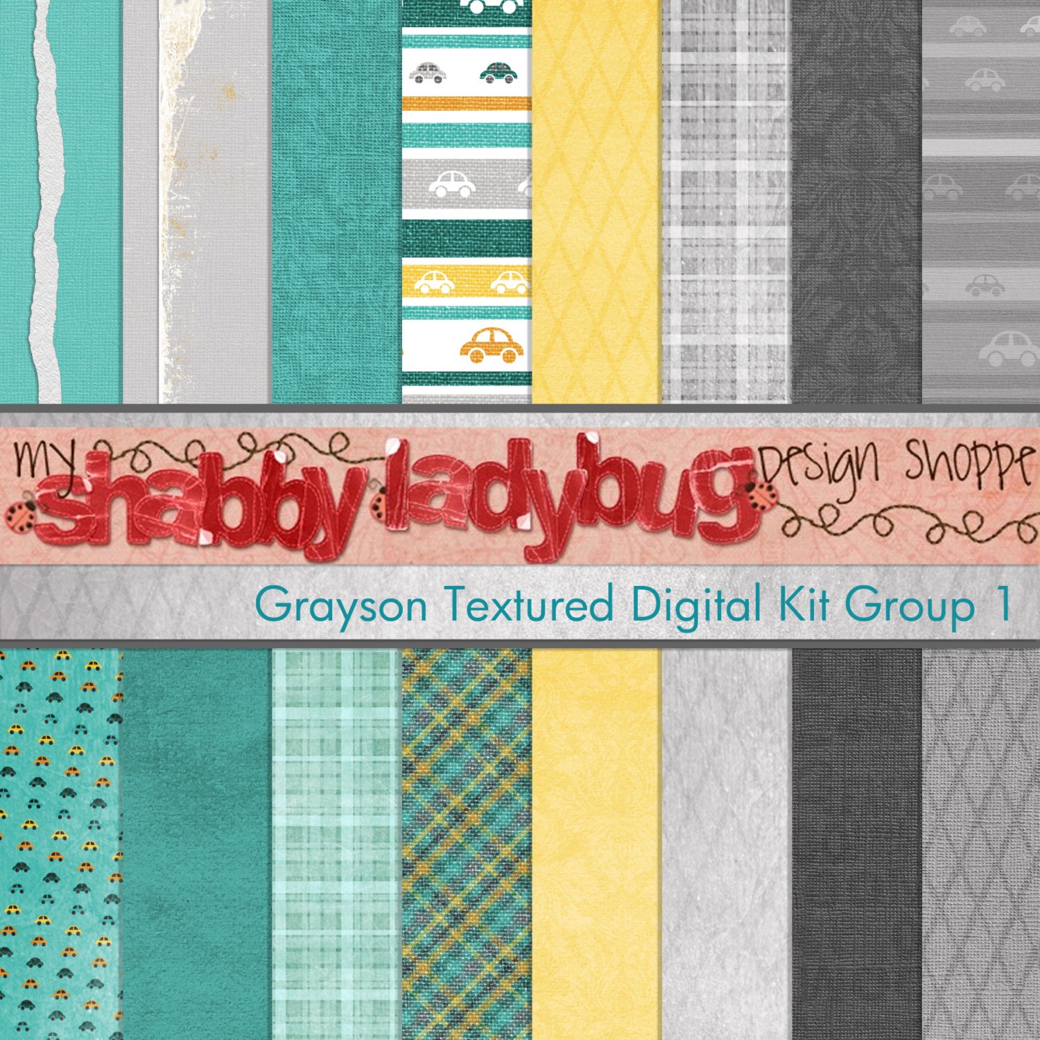 HUGE Digital Mega Kit! Frames, Flowers, Ribbons, Papers, Buttons ...