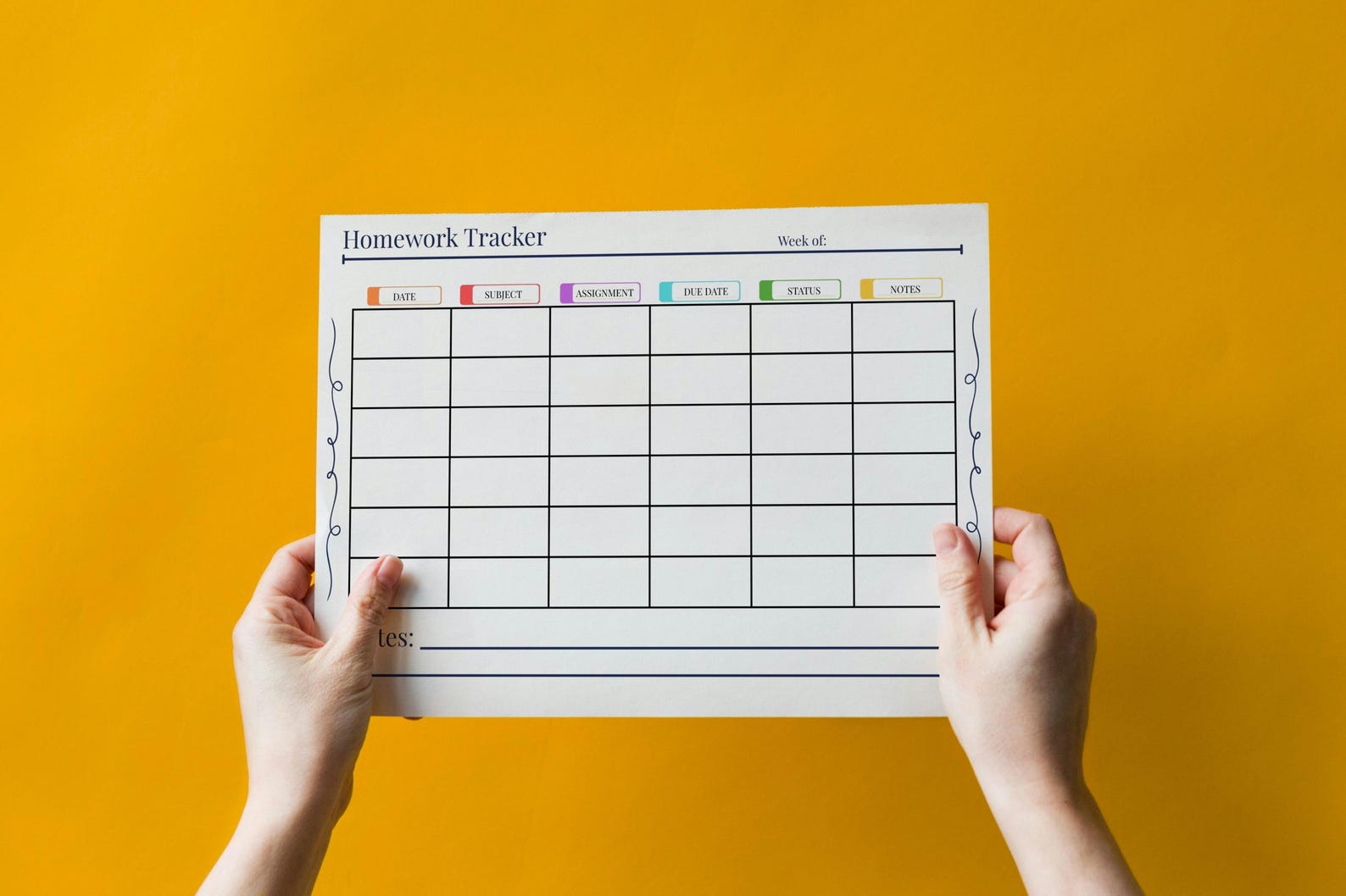 Editable Homework Tracker | Weekly Student Assignment Planner | Canva ...